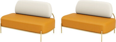 Visual card holder Light Luxury Simple Milk Tea Shop Cafe Benches Faux ...