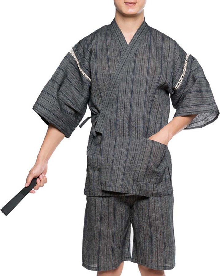 ZEALMAX Men's Japanese Style Kimono Pajamas - ShopStyle Robes
