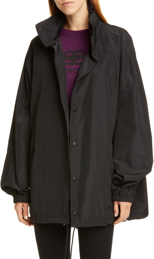 Balenciaga Logo Windbreaker - ShopStyle Casual Jackets