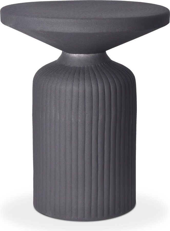 Aurelle Home Yeatra Modern Aluminum Hour-Glass Side Table - ShopStyle