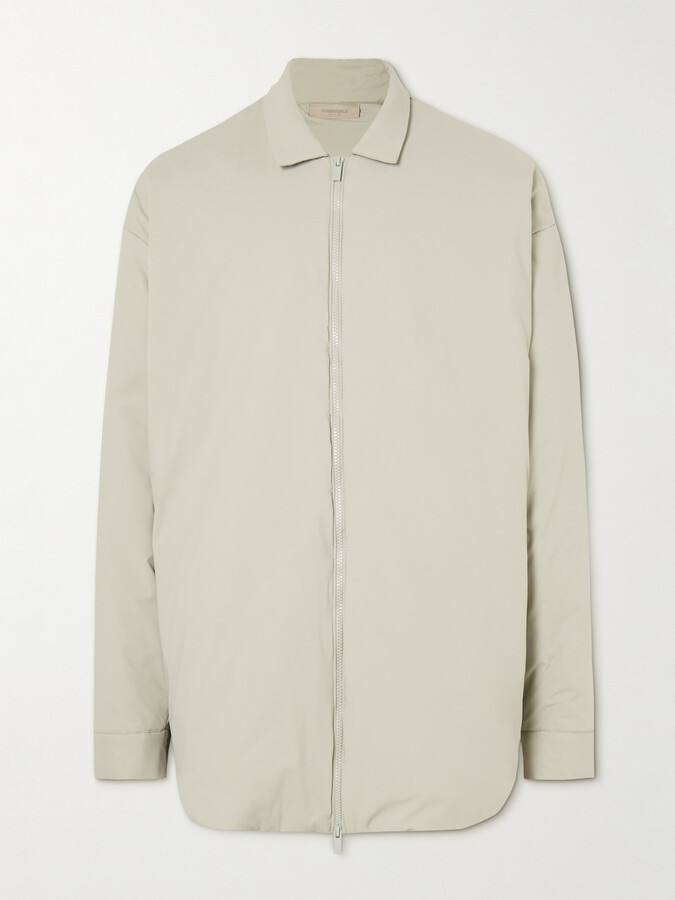 Essentials Logo-Appliquéd Padded Shell Shirt Jacket - ShopStyle Outerwear