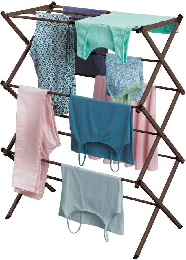 mDesign Brezio Collapsible Foldable Laundry Drying Rack - ShopStyle Decor