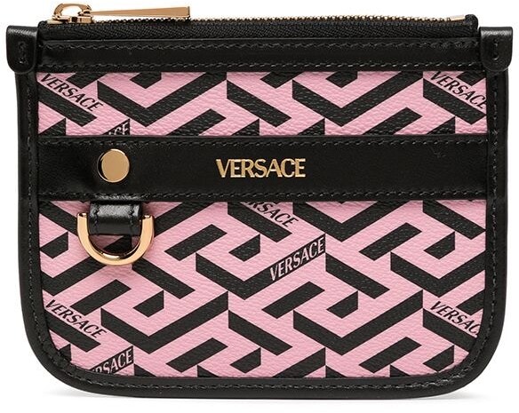Versace La Greca coin purse - ShopStyle Wallets & Card Holders