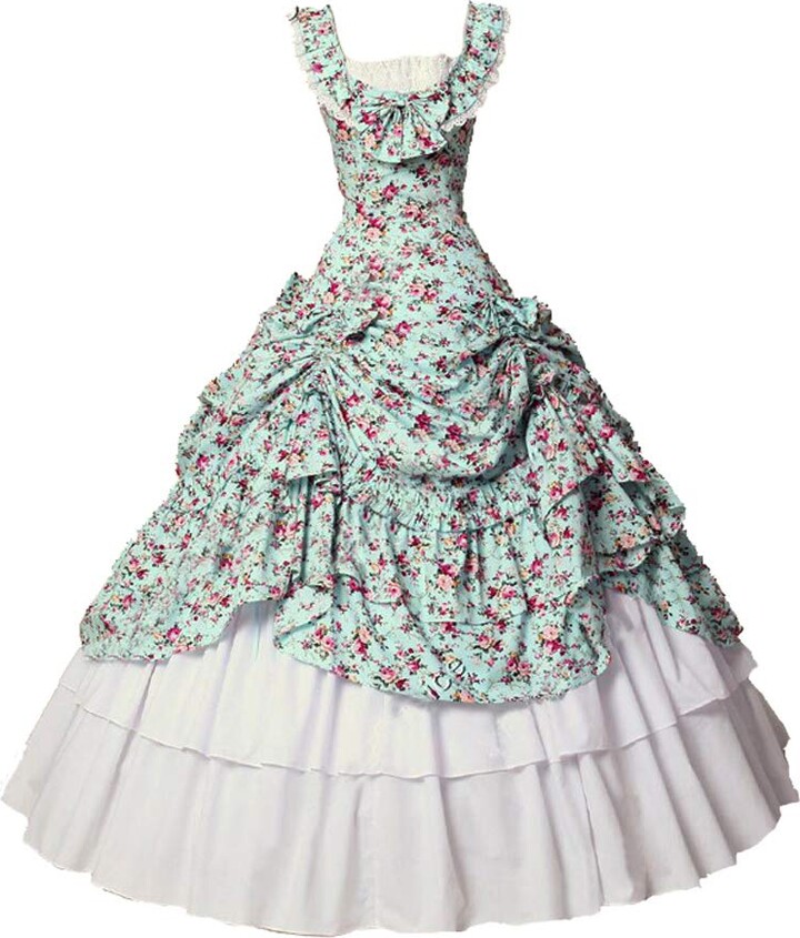 CountryWomen 18th Century Women's Rococo Ball Gown Gothic Victorian ...