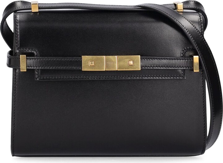 Saint Laurent Mini Manhattan leather crossbody bag - ShopStyle