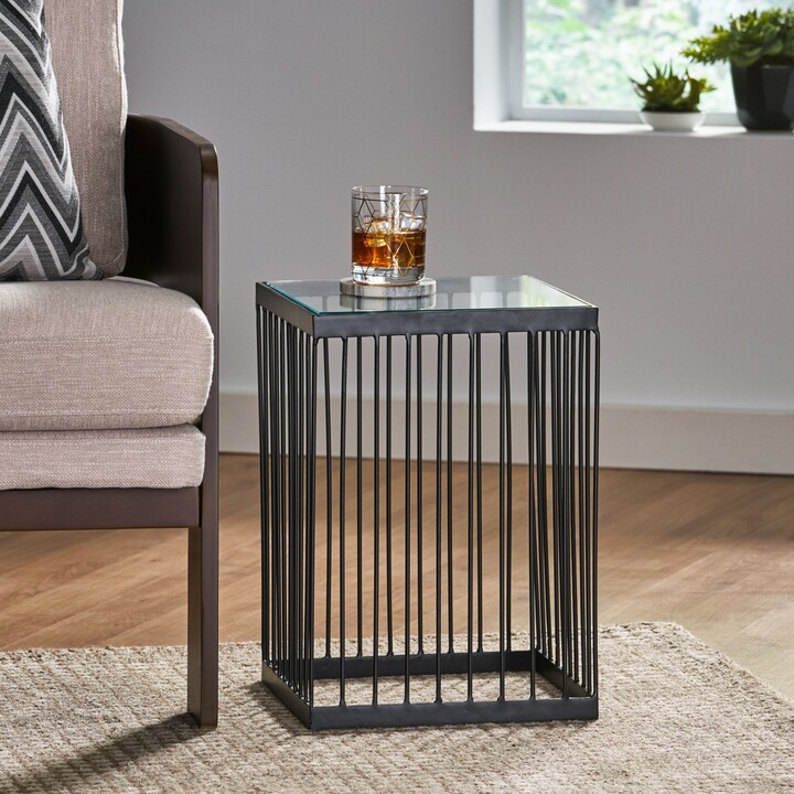 Christopher Knight Home Ismay Contemporary Handcrafted Cage Side Table ...