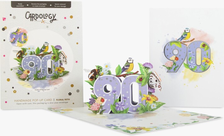 Cardology Pop Up Flowers 90th Birthday Card - ShopStyle