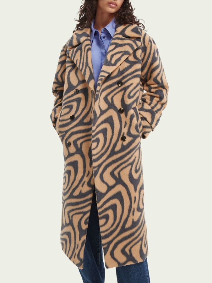 Scotch & Soda Oversized Double-breasted Wool-blend Coat - ShopStyle