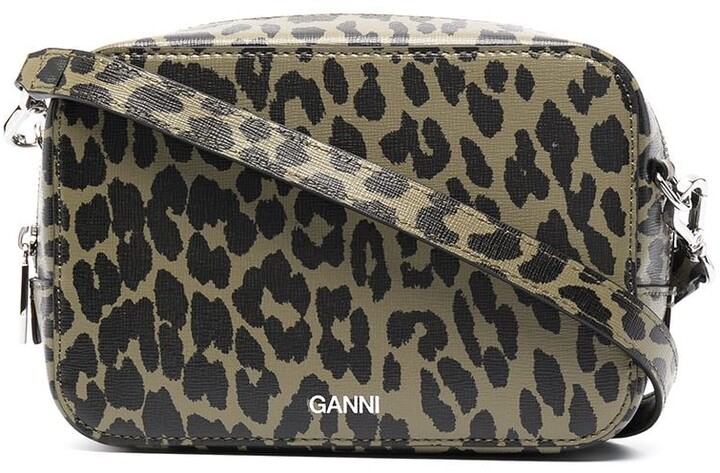 Ganni Leopard-Print Crossbody Bag - ShopStyle