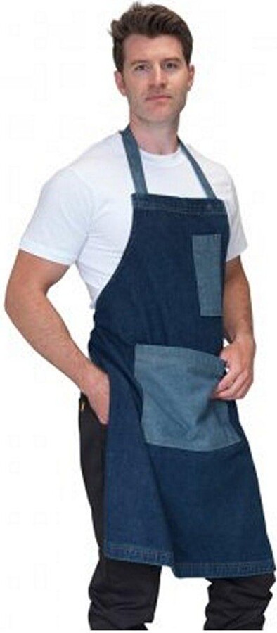 Dennys Heavyweight Denim Pocket Bib Apron - ShopStyle