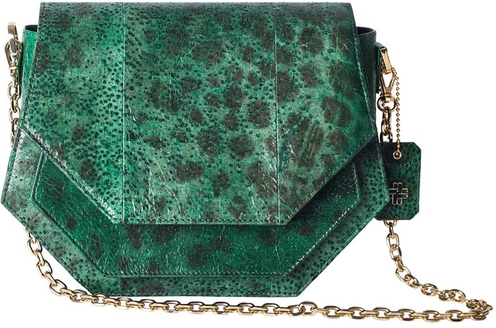 MAYU - Ramona - Fish Leather - Shoulder Bag - Forest - ShopStyle