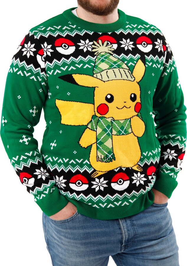Pokemon Christmas Jumper | Pikachu Christmas Jumper | Men Xmas Jumper ...