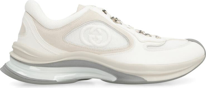 Gucci Run Leather And Fabric Low-Top Sneakers - ShopStyle