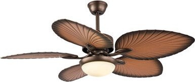 Bay Isle Home 52-Inch Tropical Ceiling Fan With LED Light Kit Remote ...