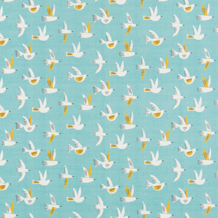 Dunelm By the Metre Fly Away Blue Oil Cloth Blue - ShopStyle Arts ...