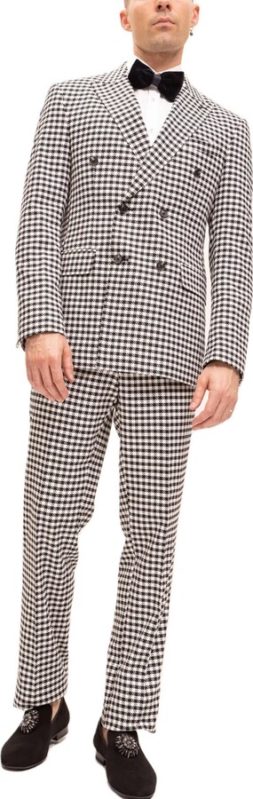 Ron Tomson Men's Modern Double Breasted, 2-Piece Suit Set - ShopStyle