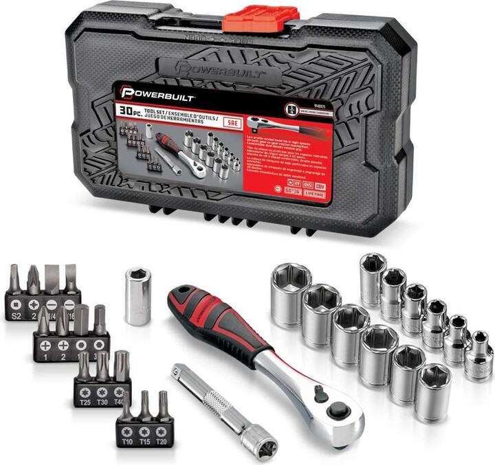 Powerbuilt 30 Piece 1/4 Inch Drive Sae Socket Set - ShopStyle
