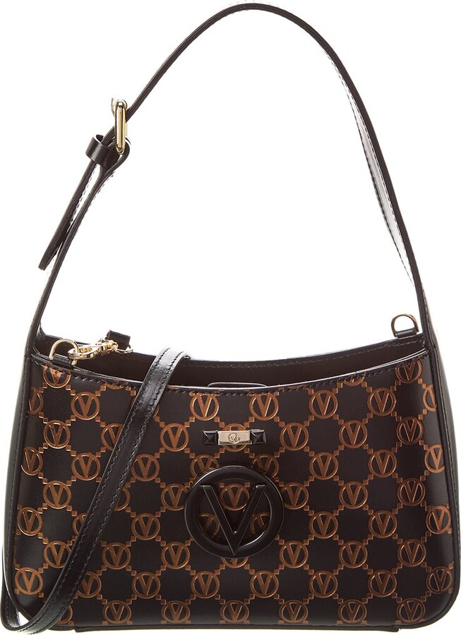 Valentino By Mario Valentino Kai Monogram Leather Crossbody - ShopStyle