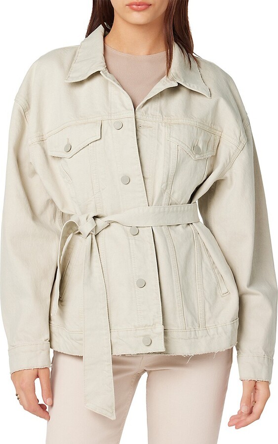 Hudson Belted Denim Wrap Jacket - ShopStyle