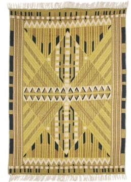 HK Living Carpet Chevron Gruen - ShopStyle Area Rugs