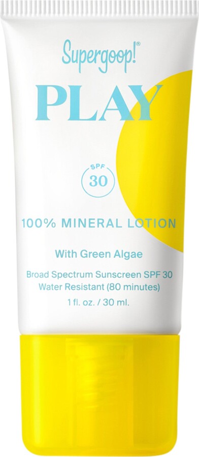 Supergoop! Play 100% Mineral Lotion With Green Algae SPF 30 1 fl oz ...