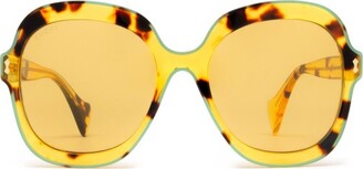 Gucci Zebra-print cat-eye sunglasses - ShopStyle