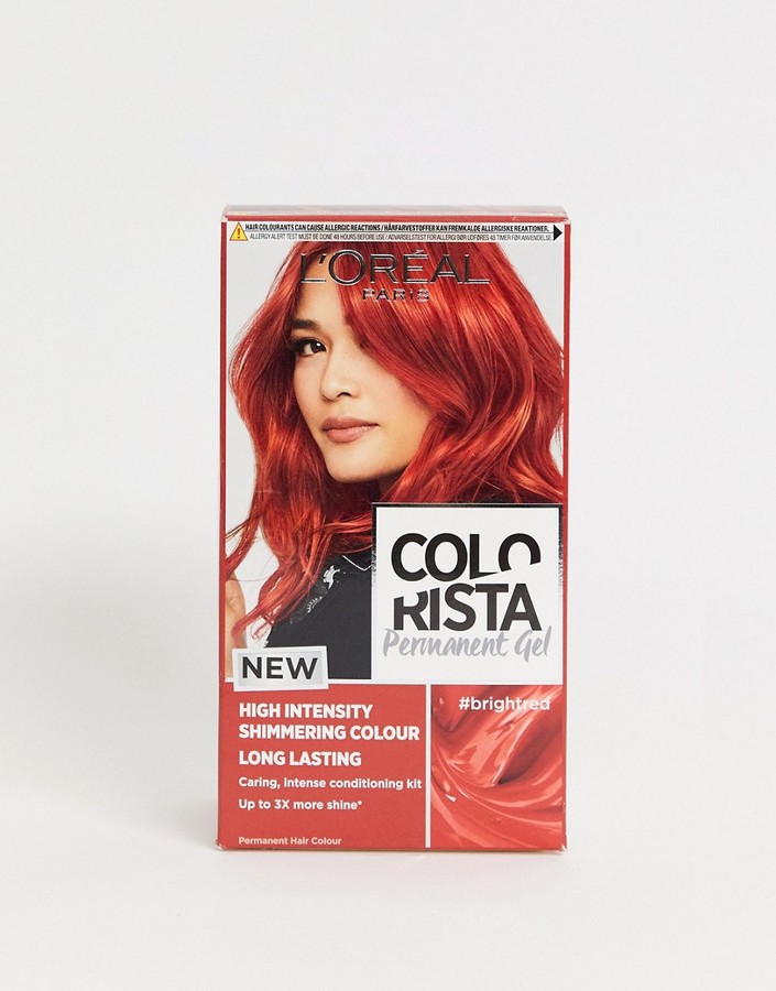 L Oréal Pa L'Oreal Paris Colorista Bright Red Permanent Gel Hair Dye ...