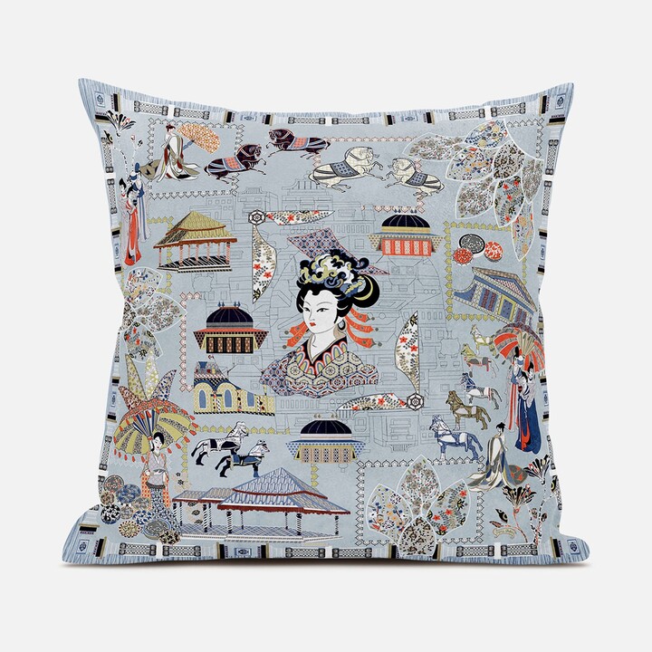 Amrita Sen Designs Amrita Sen Wu Zetian Indoor Outdoor Pillow Zip - ShopStyle