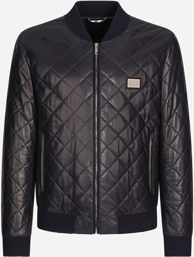 Dolce & Gabbana Quilted plongè nappa leather jacket - ShopStyle