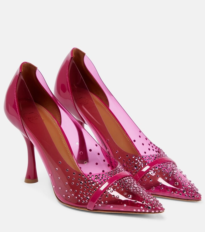 Malone Souliers Joan embellished PVC pumps - ShopStyle