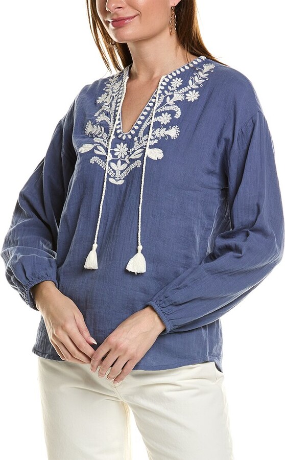 BEACH TO BISTRO BY SIGRID OLSEN Beach to Bistro Jacinda Blouse - ShopStyle