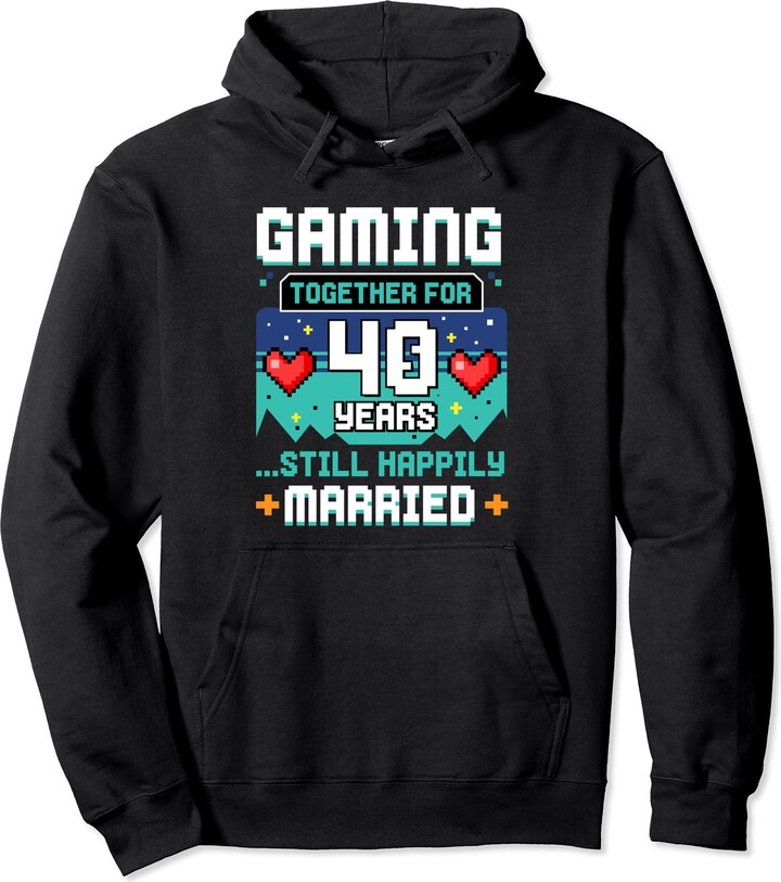 Video Gamer Couples Wedding Anniversary 40th Wedding Anniversary Gaming ...