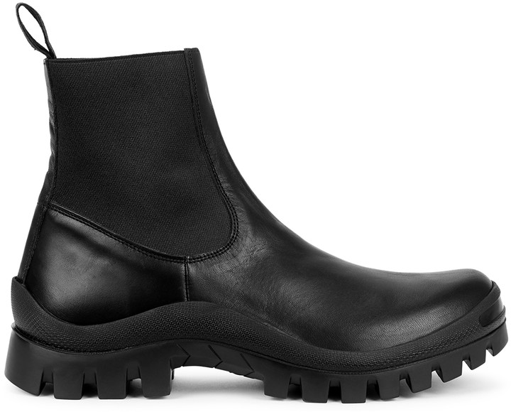 ATP ATELIER Catania 25 black leather Chelsea boots - ShopStyle