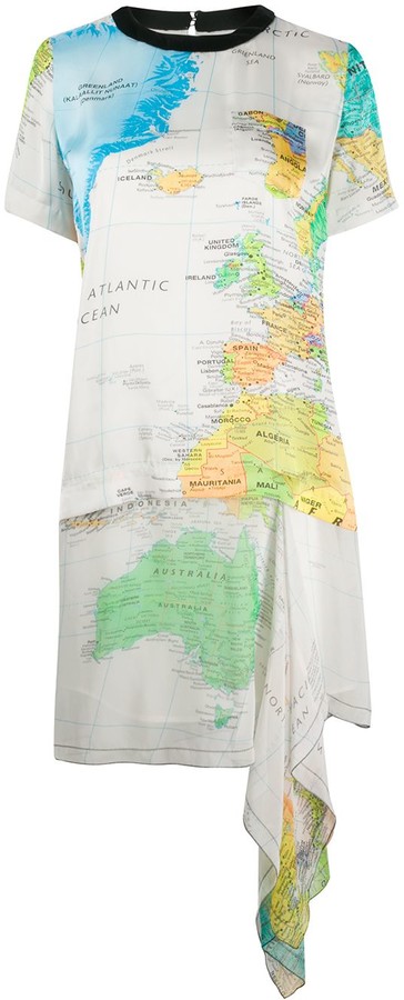Sacai World Map Dress - ShopStyle