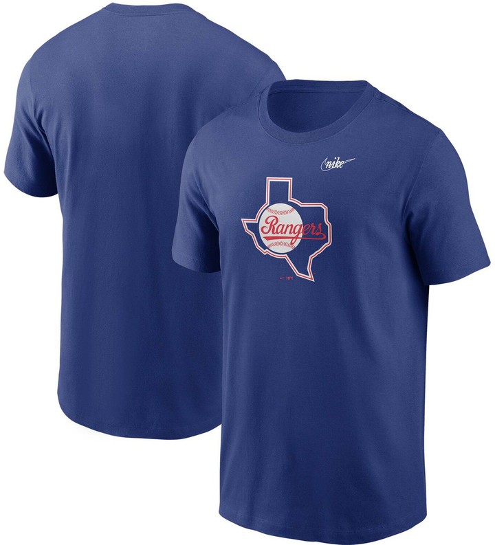 Nike Men's Royal Texas Rangers Team Large Logo Legend Performance T ...