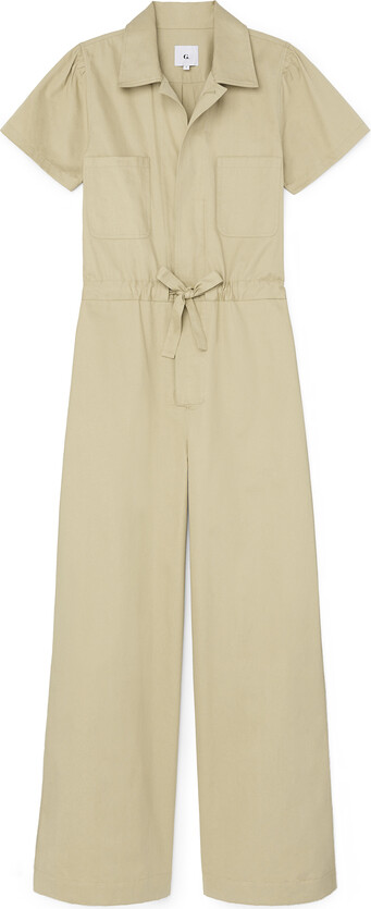 G. Label by goop Christina Wide-Leg Shirt Jumpsuit - ShopStyle