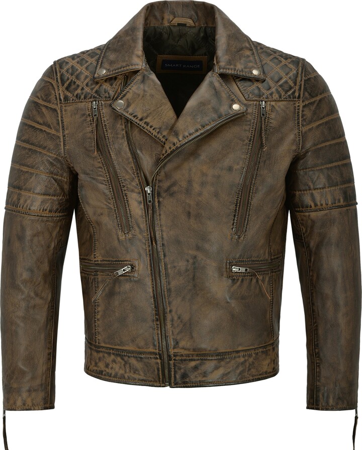 Smart Range Leather Men's Leather Jacket - ShopStyle