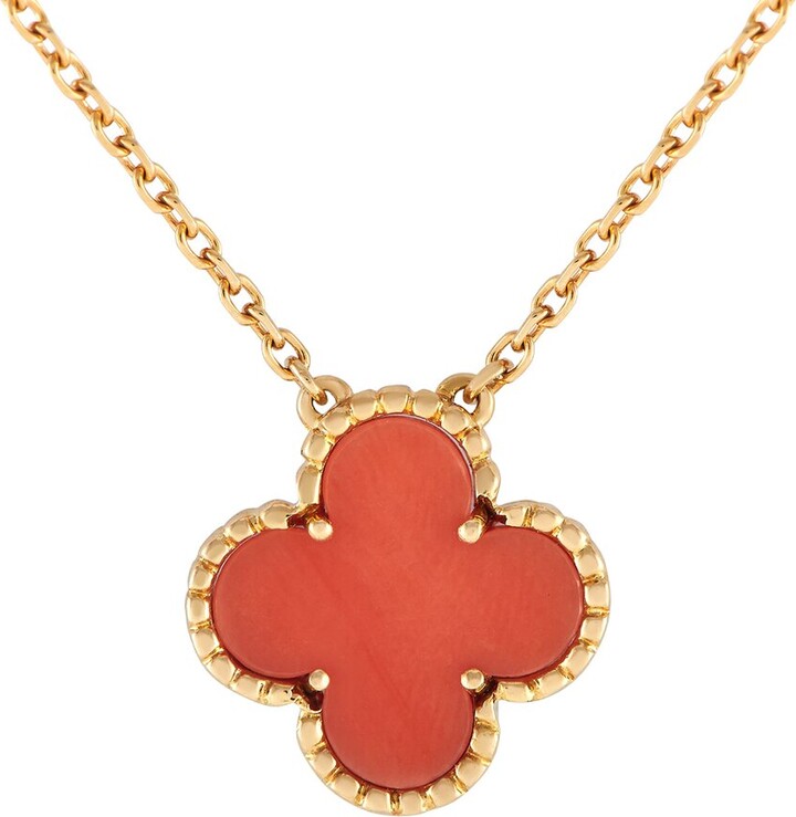 Heritage Van Cleef & Arpels Van Cleef & Arpels Alhambra 18K Coral ...