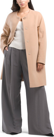TJMAXX Wool Blend Three-Quarter Coat - ShopStyle