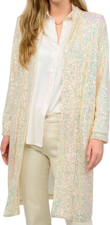 Sister Mary Sparkle Duster In Champagne - ShopStyle Sweaters