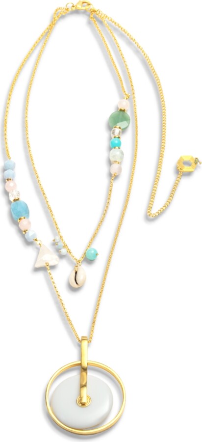 Nectar Nectar New York 18K Gold Plated Ombak Long Chain Necklace ...