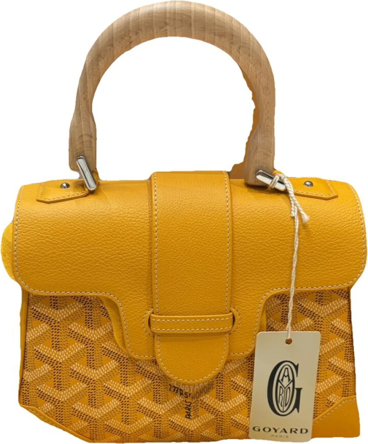 Goyard Saïgon leather handbag - ShopStyle Shoulder Bags