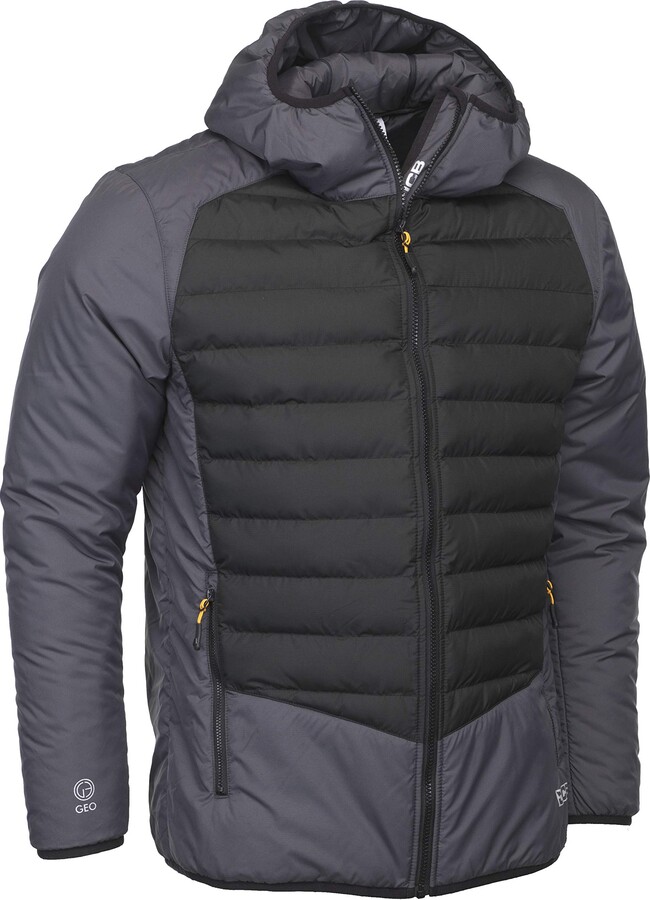JCB Work Wear JCB Trade Mens Quality Grey Black Showerproof Padded ...