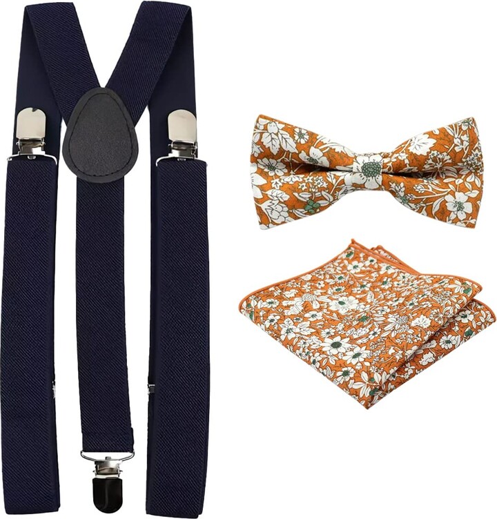 DB Dickie Bow Men's Luxury Cotton Pre-Tied and Fully Adjustable Bow Tie ...