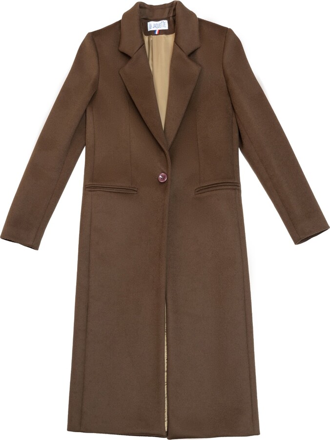Maison La Jaquette - Emma Coat Chocolat Versailles - ShopStyle