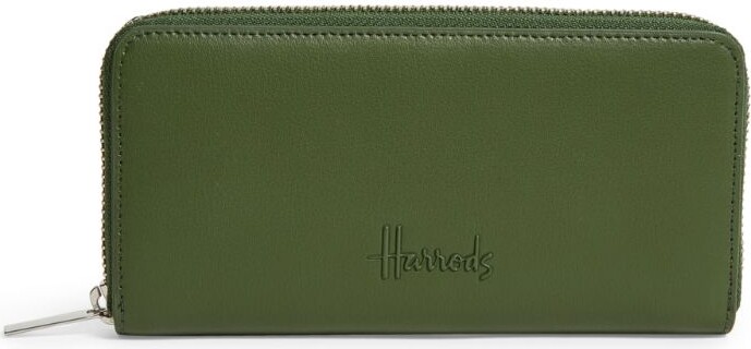 Harrods Leather Kensington Zip-Around Wallet - ShopStyle