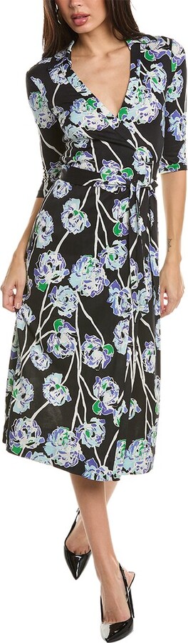 Diane von Furstenberg Abigail Midi Wrap Dress - ShopStyle