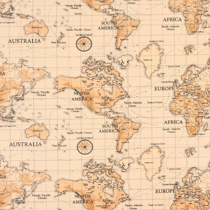 Dunelm By the Metre Maps PVC Multicoloured - ShopStyle Decor