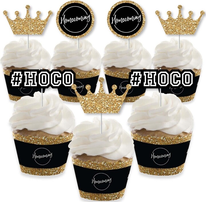 Big Dot Of Happiness Hoco Dance - Cupcake Decor - Homecoming Cupcake ...