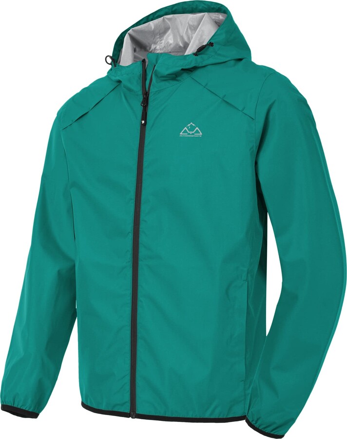 Rdruko Men's Outdoor Waterproof Jackets Lightweight Packable Rain Coats ...